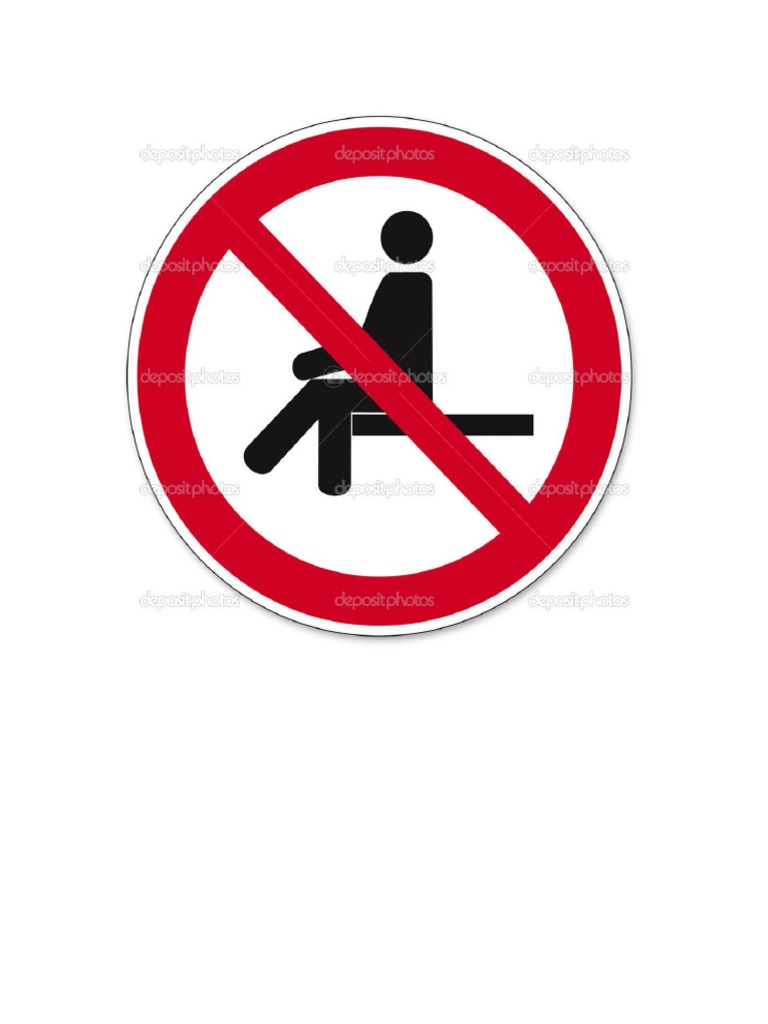 Aviso Prohibido Sentarse | PDF