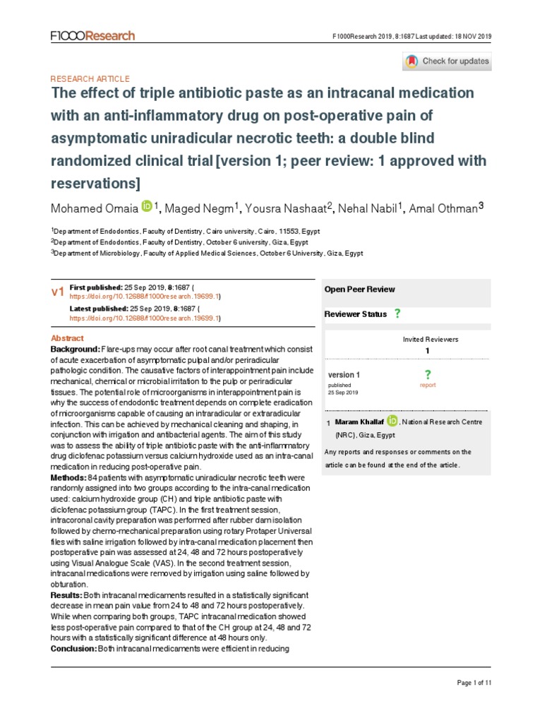 Mohamed Omaia, Maged Negm, Yousra Nashaat, Nehal Nabil, Amal Othman | PDF | Pain | Surgery