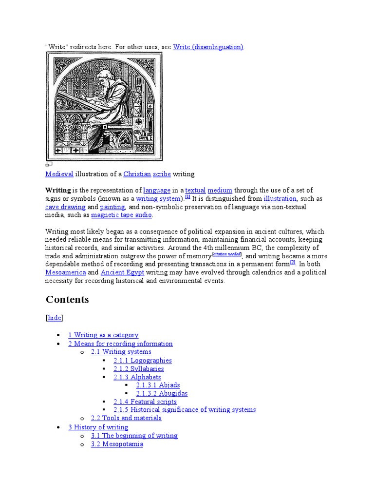 Writing Is The Representation Of: Citation Needed | PDF | Writing ...