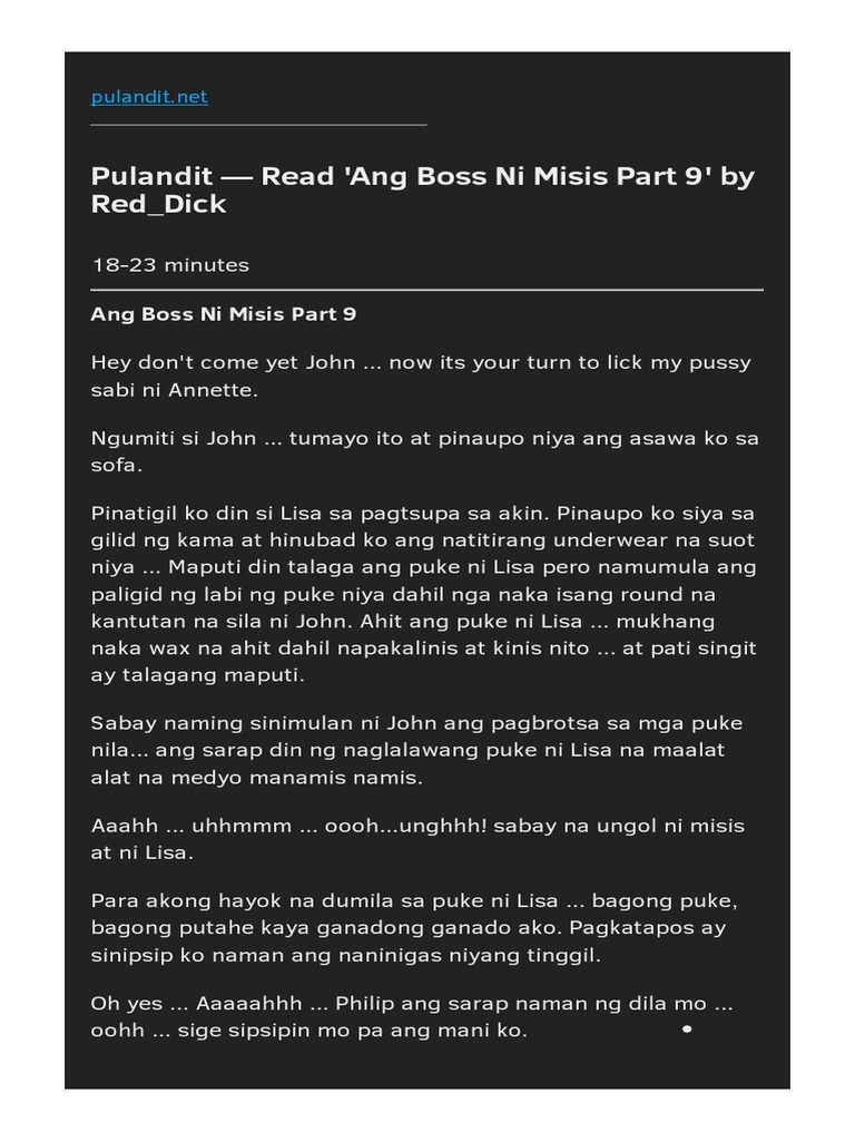 Ang Boss Ni Misis Part 9 | PDF