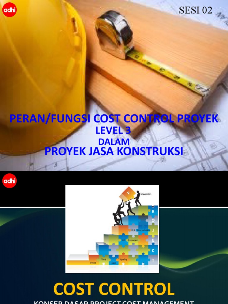 Peran & Fungsi Cost Control Proyek - Sesi 2 | PDF