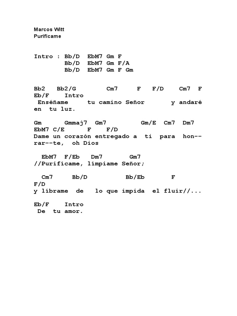 Marcos Witt PURIFICAME | PDF