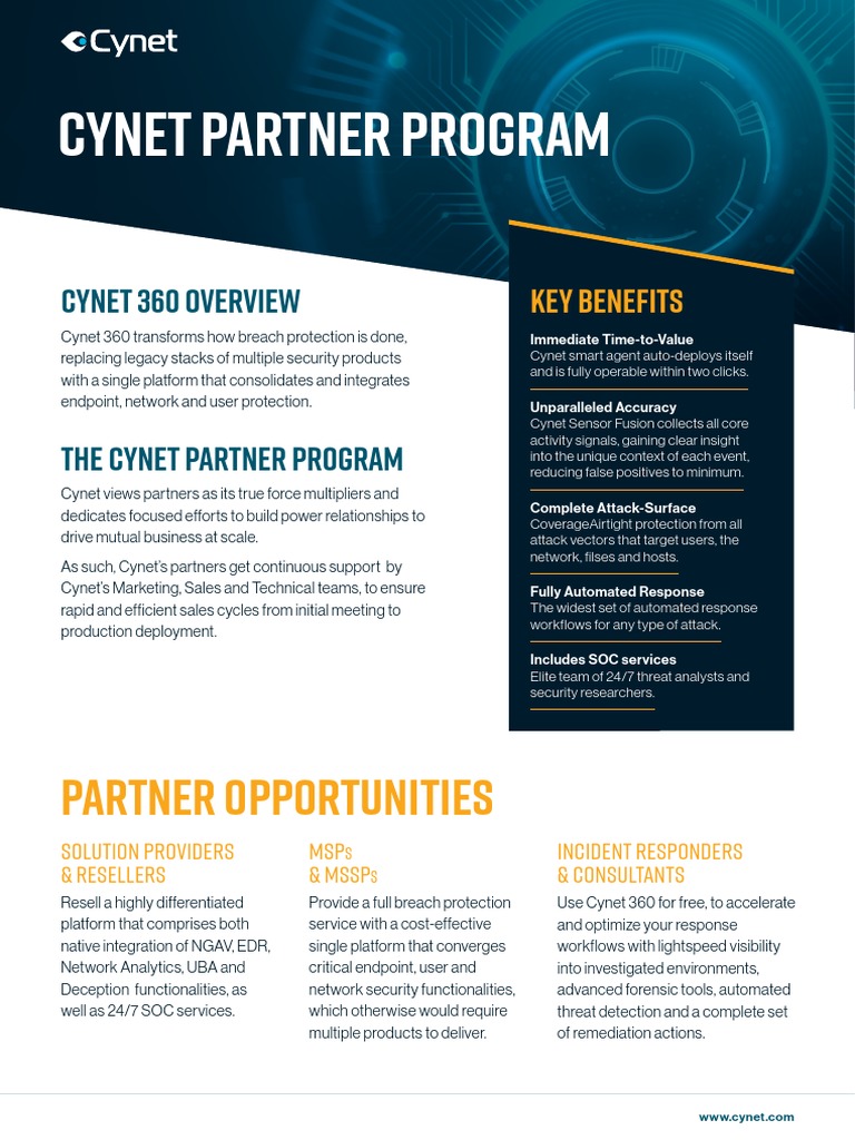 Cynet For Channel Partners 2020 PDF | PDF | System On A Chip | Automation