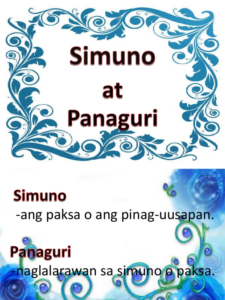 Simuno at Panaguri | PDF