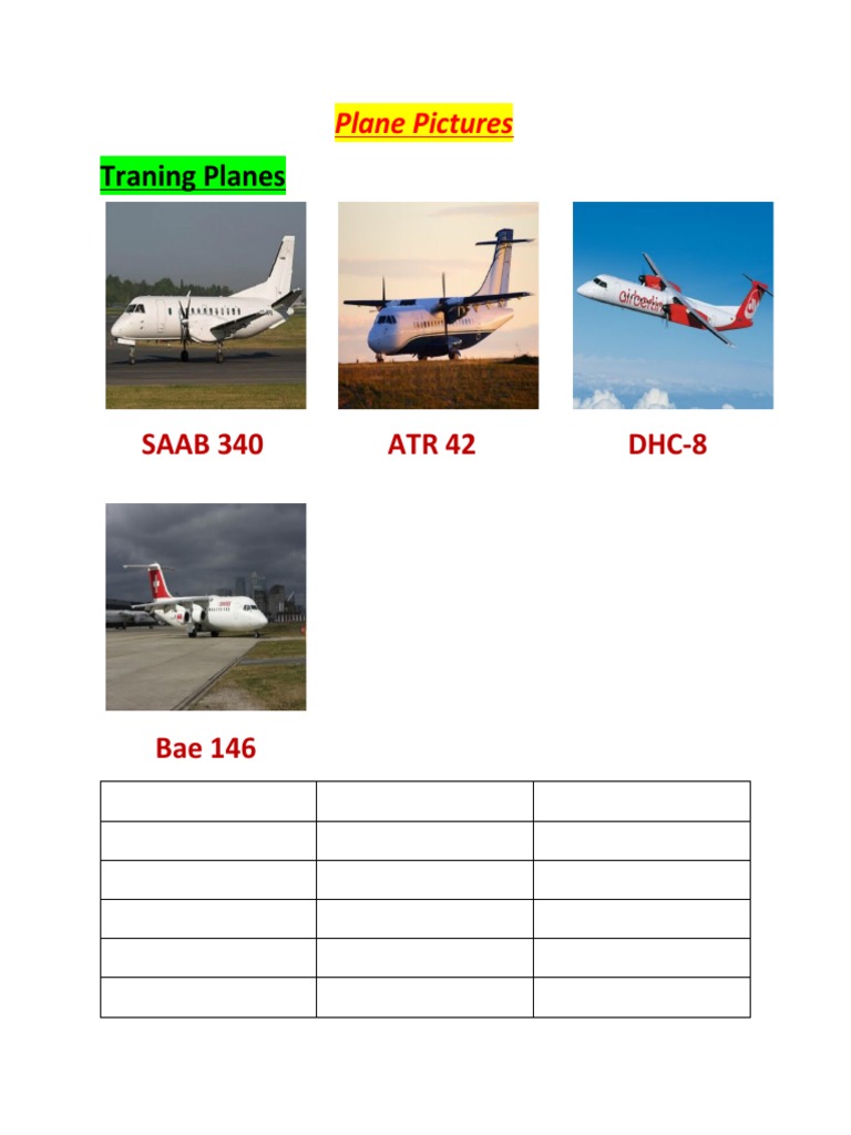 Traning Planes: Plane Pictures | PDF