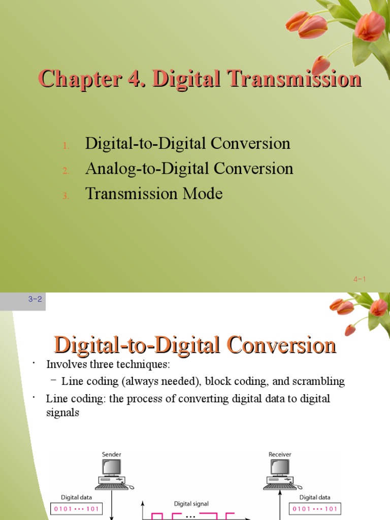 Chapter 4. Digital Transmission | PDF | Data Transmission | Algorithms