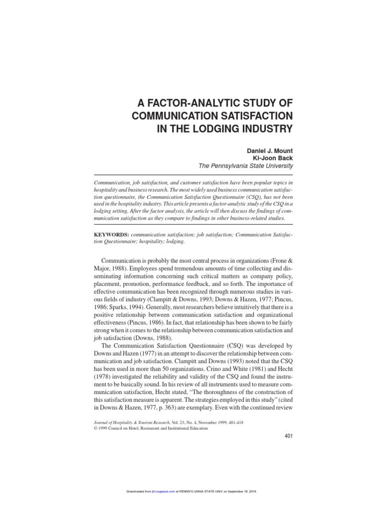 Estudio Inclye CSQ | PDF | Job Satisfaction | Factor Analysis