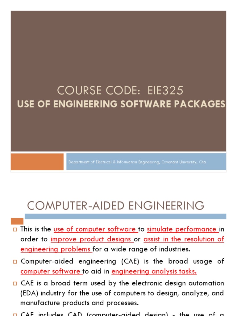 Analysis of Computer-Aided Engineering Techniques and Applications: A ...