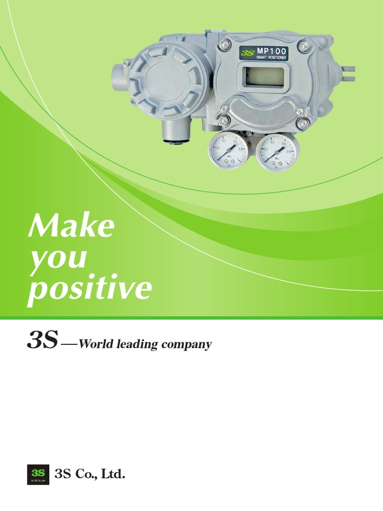 3S Positioner | PDF | Pressure Measurement | Pascal (Unit)