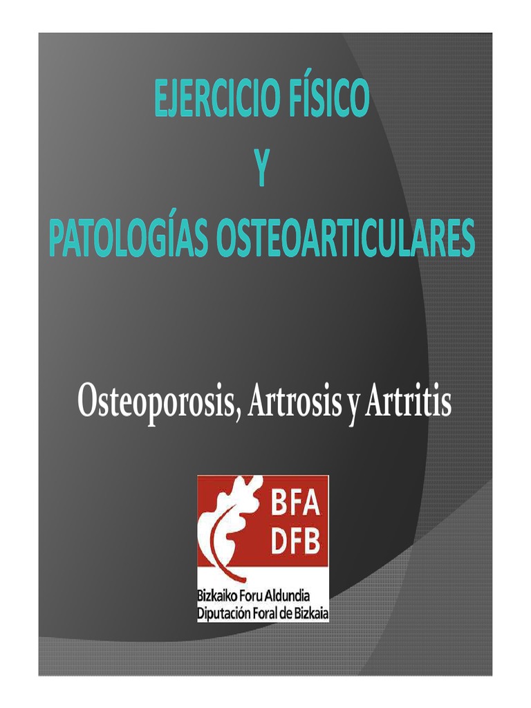 Presentacion Osteoarticulares - Dia1 PDF | PDF | Osteoporosis | Osteoartritis