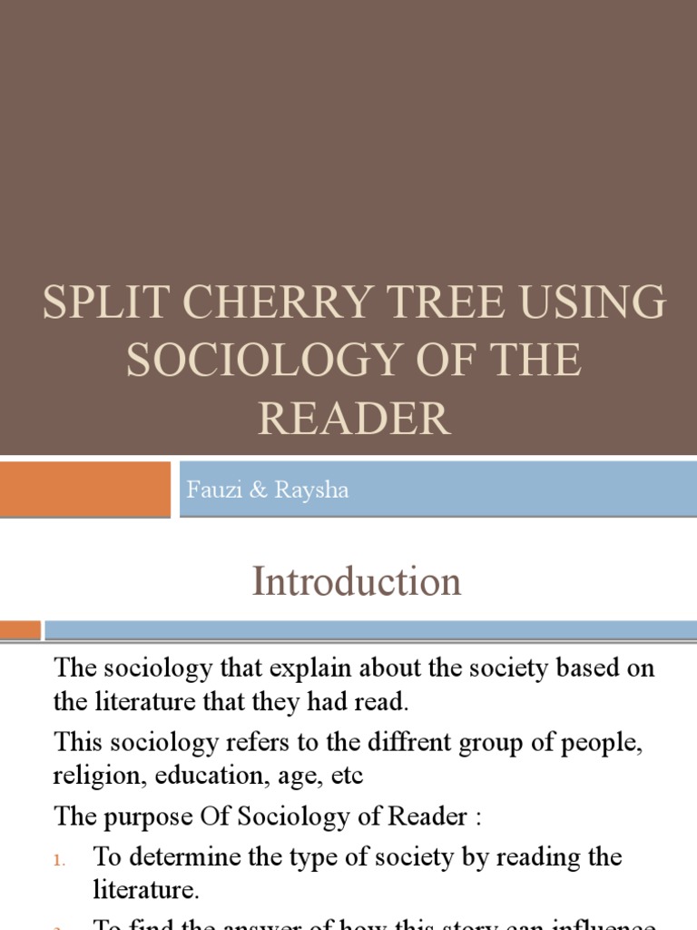 Split Cherry Tree Ready SOR | PDF | Anger | Psychological Concepts