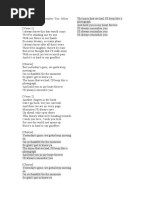 Best Day of My Life Lyrics | PDF | Language Arts & Discipline | Poetry