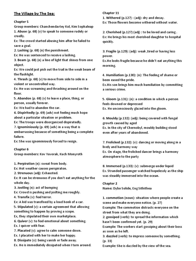 The Village by The Sea | PDF