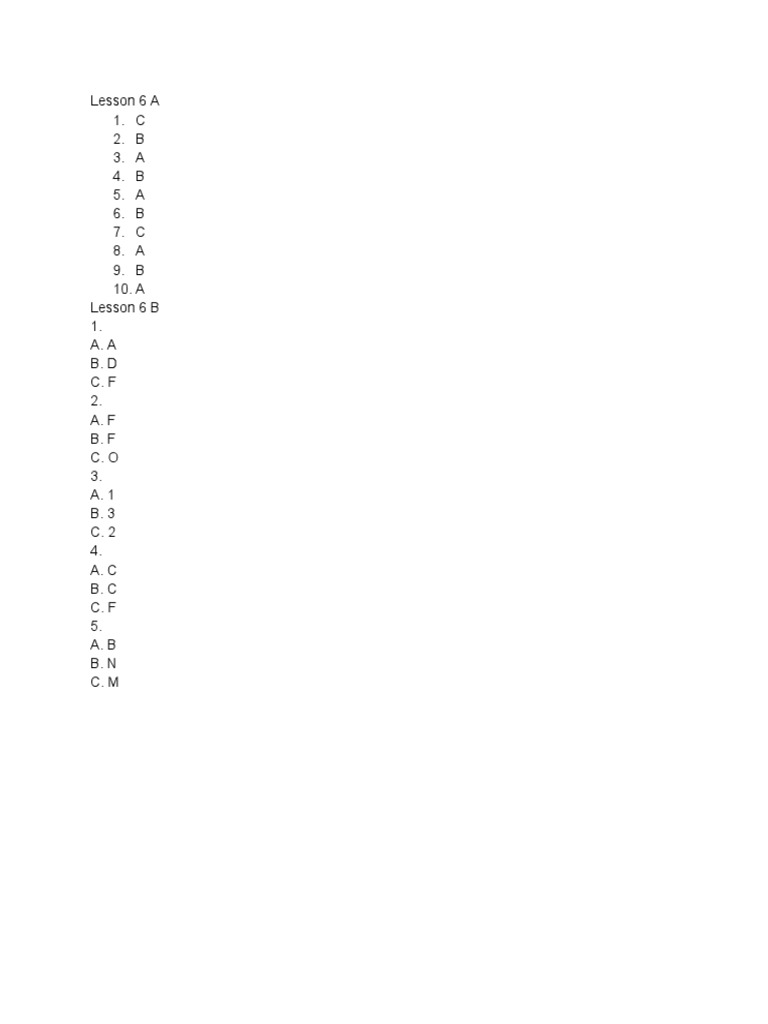 Lesson 6 | PDF