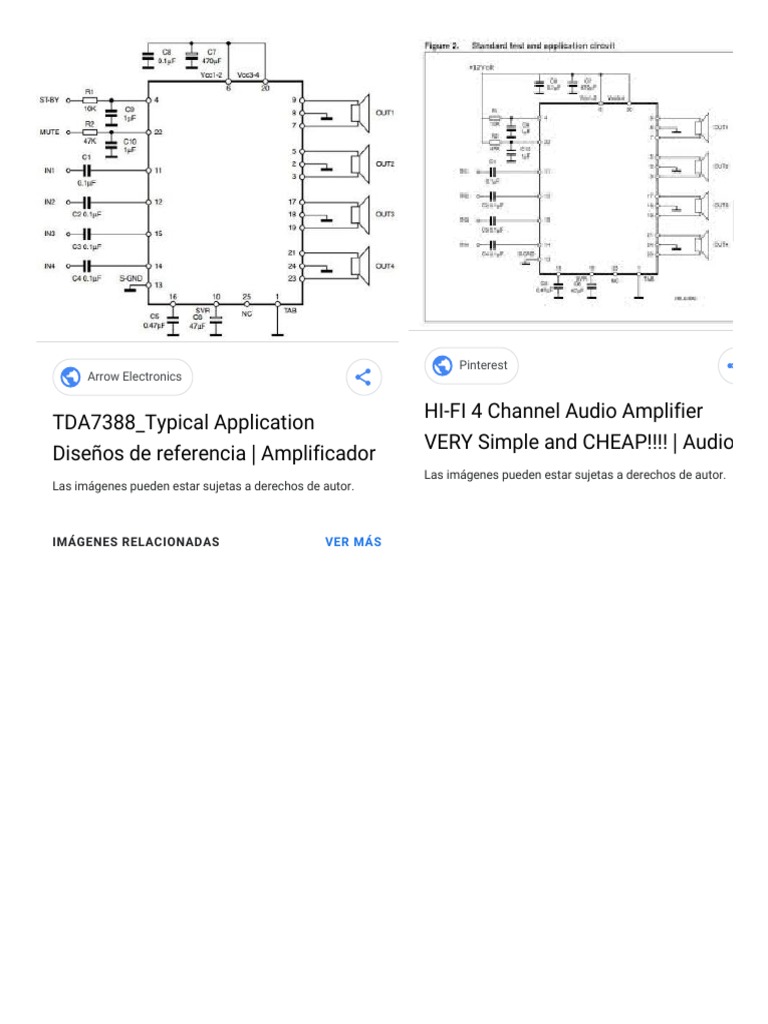 Ic Tda7388 Circuit - Buscar Con Google PDF | PDF