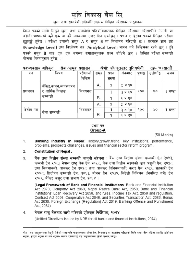 Adbl Syllabus PDF | PDF | Banks | Strategic Management