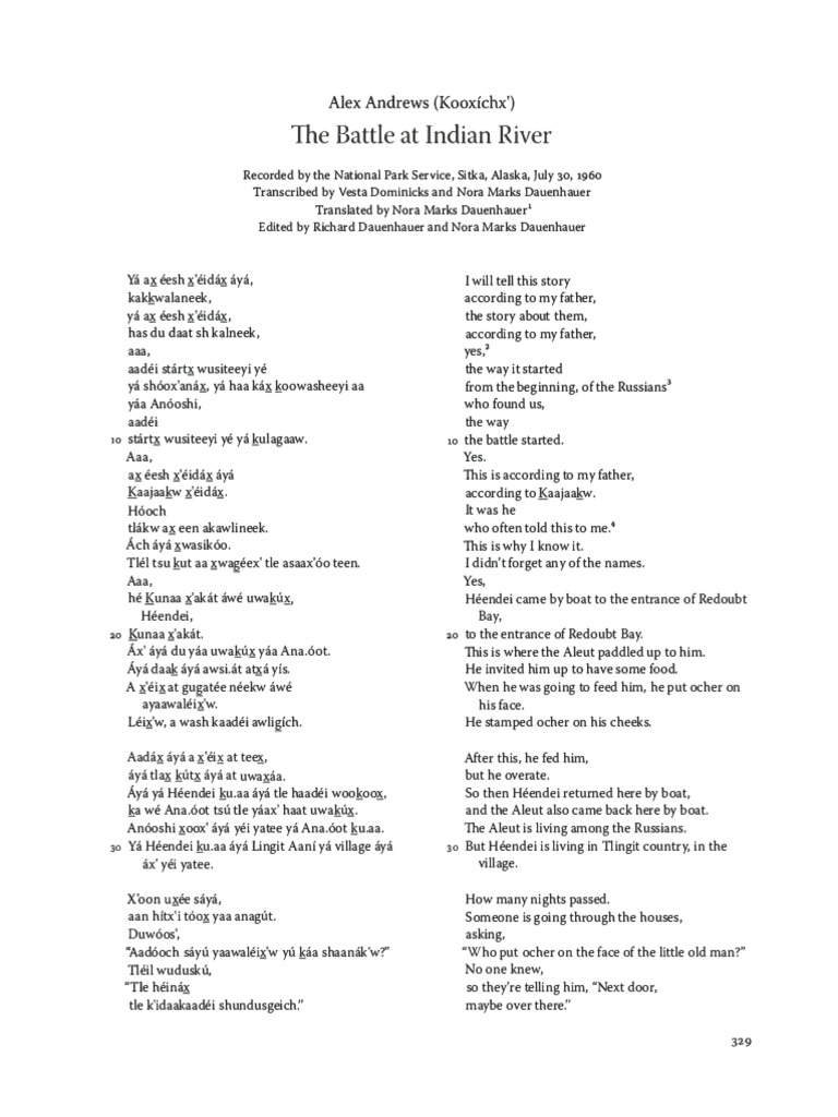 Battle of Sitka Tlingit Translation | PDF | Alaska | Nature
