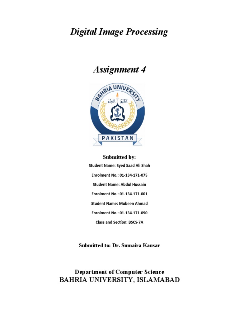 DIP Assignment 4 | PDF | Teaching Mathematics DIP Assignment 4 | PDF | Teaching Mathematics