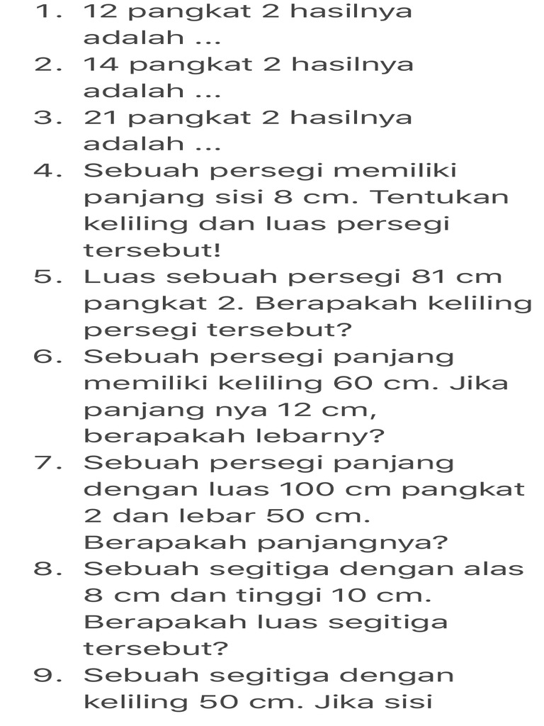 Hasil dan Contoh Pangkat 12 | PDF