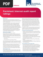 Internal Audit Rating Guide | PDF | Internal Control | Risk