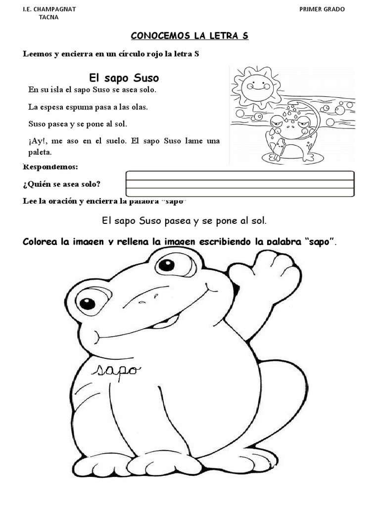 Conocemos La Letra SS | PDF