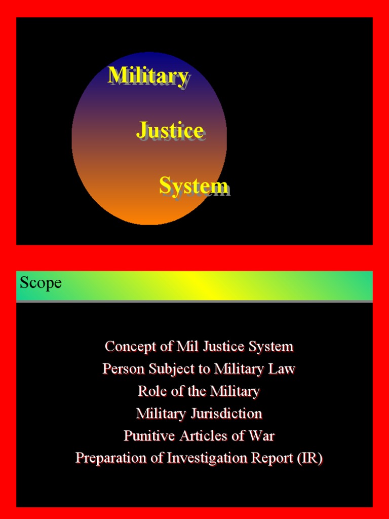 Military Justice | PDF | Court Martial | Desertion