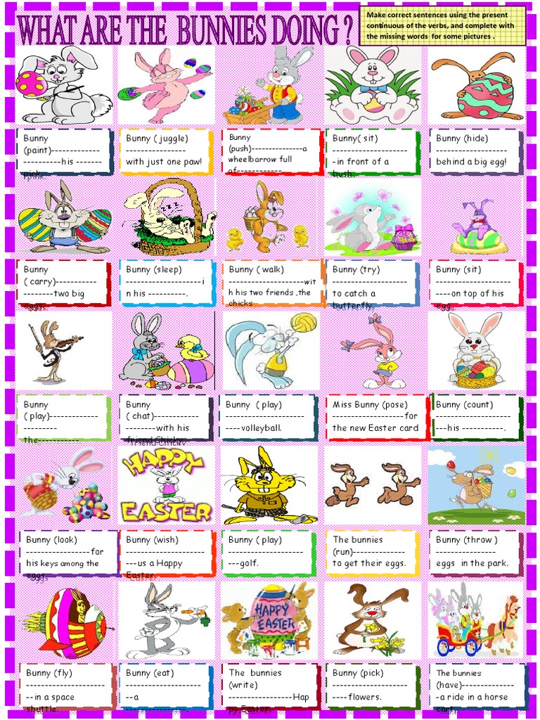 Bunny (Juggle) - With Just One Paw!: Bunny (Paint) - His - Pink | PDF ...