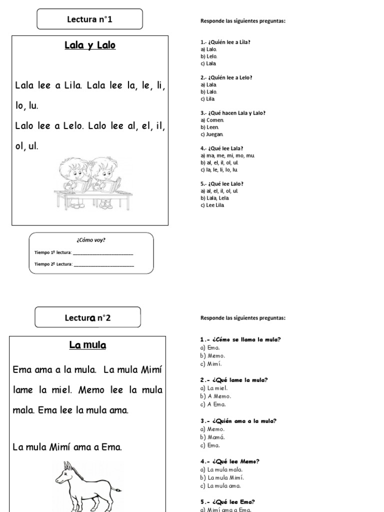 Comprensión Lectora para Primaria | PDF | esquimal | Oveja