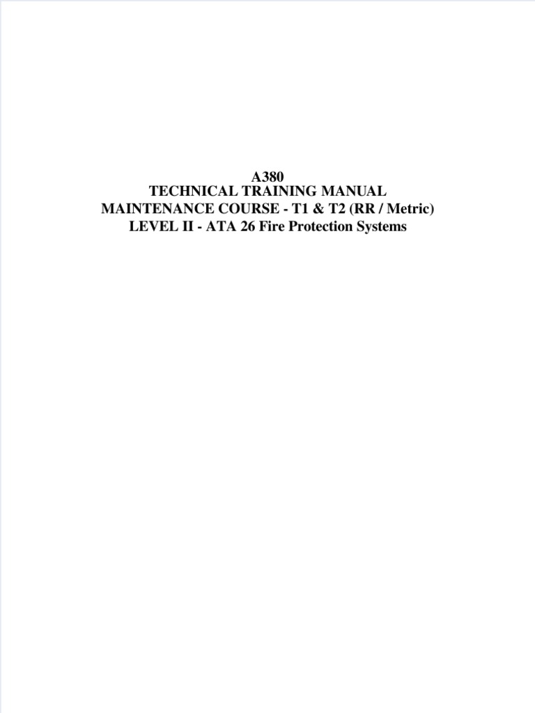 A380 ATA 26 Fire Protection Systems | PDF | Aviation | Manufactured Goods
