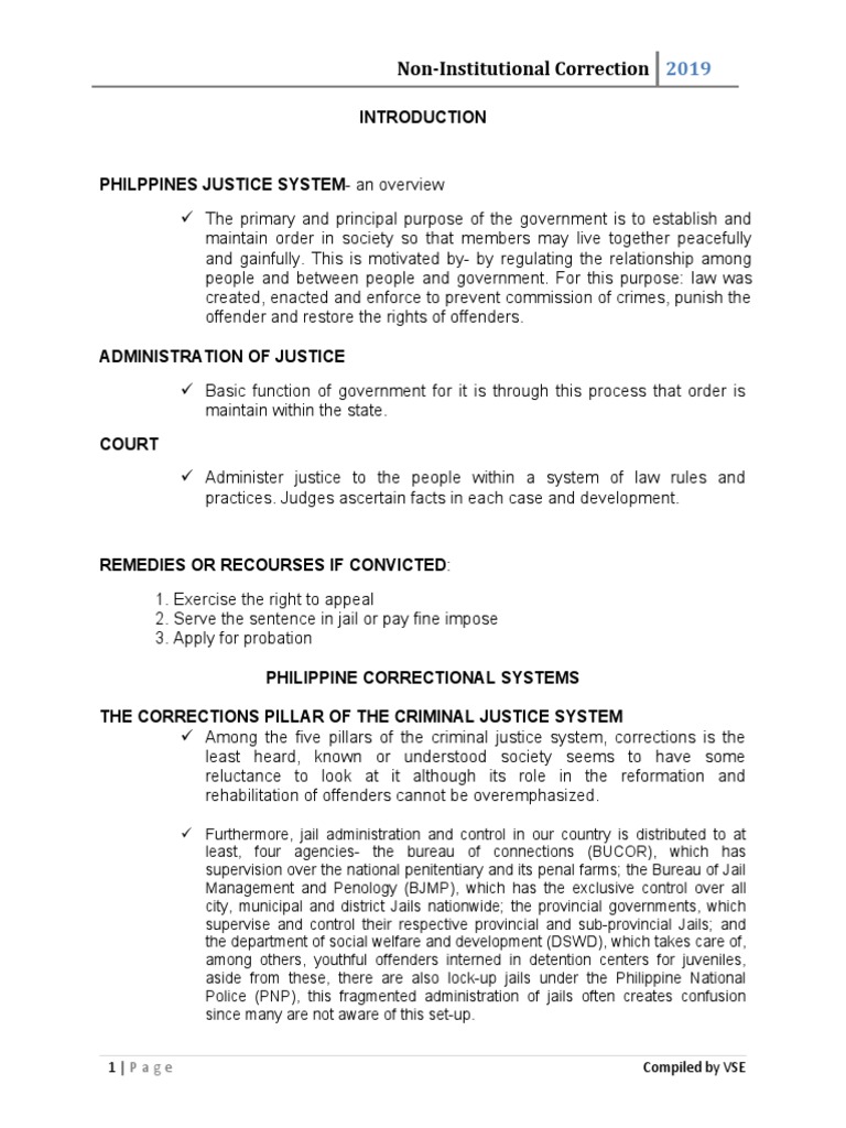 Probation Notes | PDF | Probation | Prison