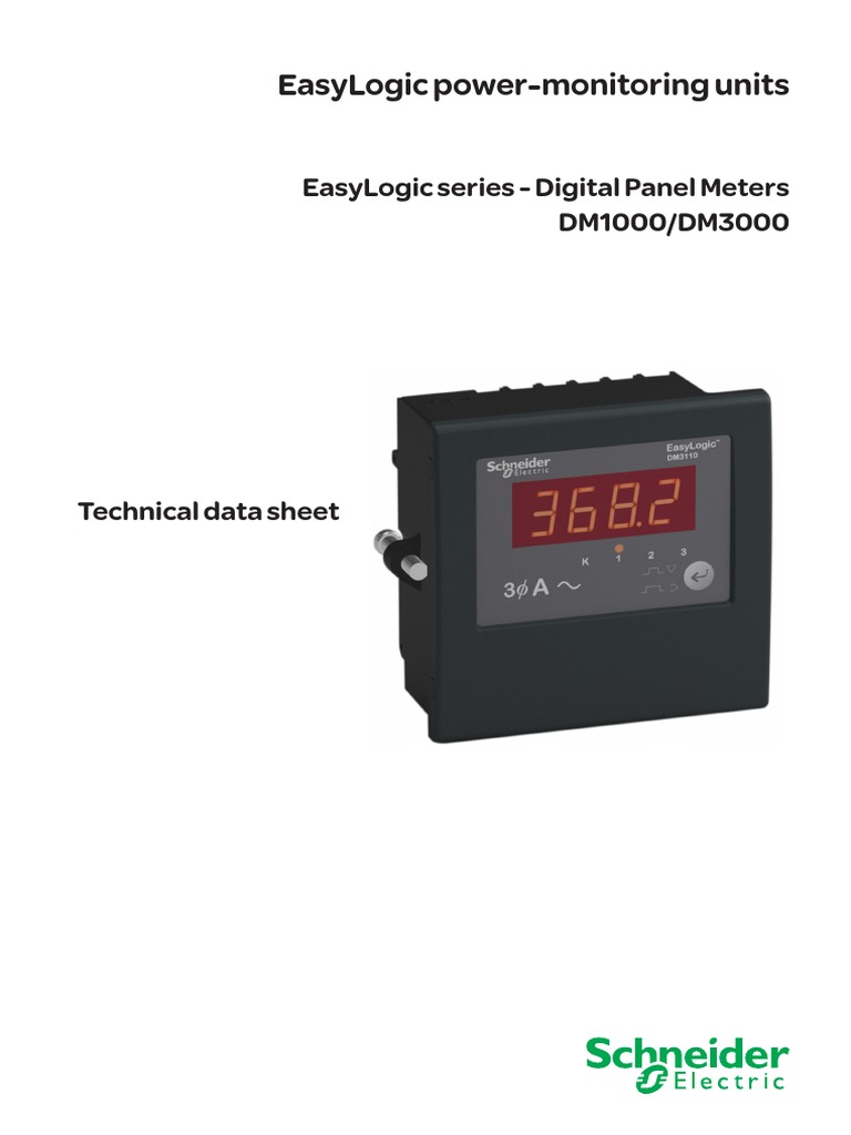 Digital Meter - DM1000 - DM3000 PDF | PDF | Alternating Current ...
