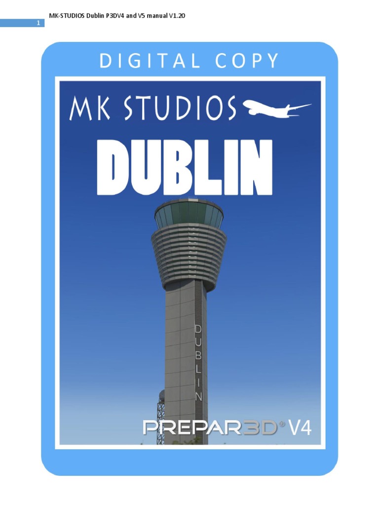 The Airport: MK-STUDIOS Dublin P3DV4 and V5 Manual V1.20 | PDF | Aviation | Computing