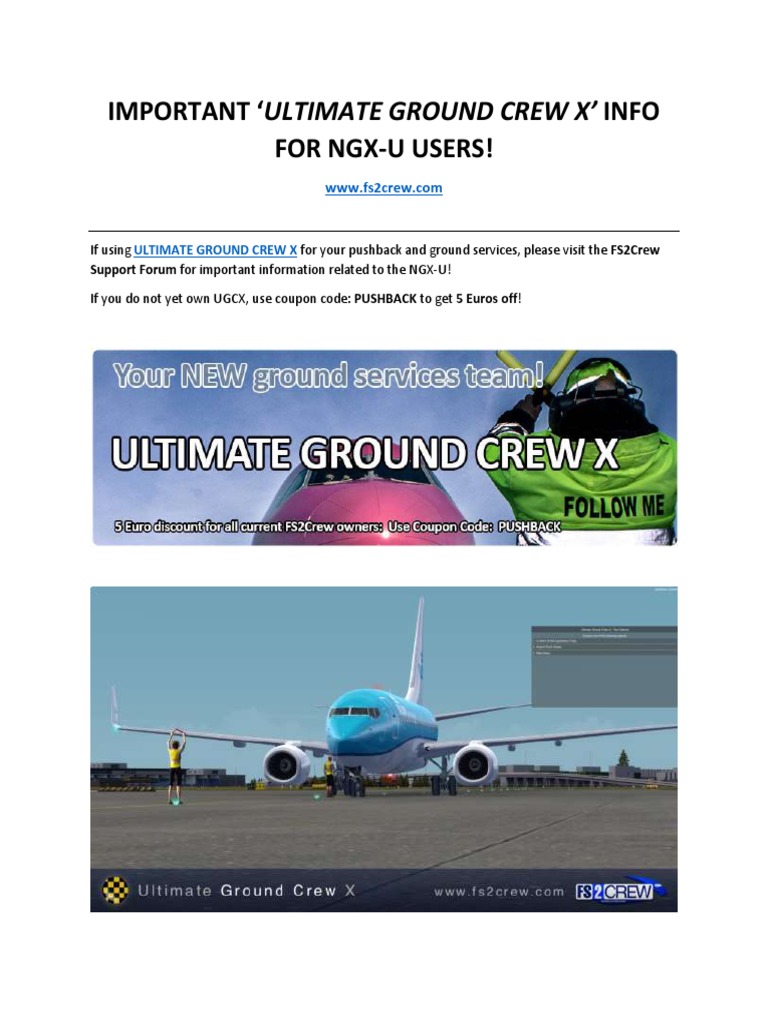 Important Ultimate Ground Crew X' Info For Ngx-U Users! | PDF | Business