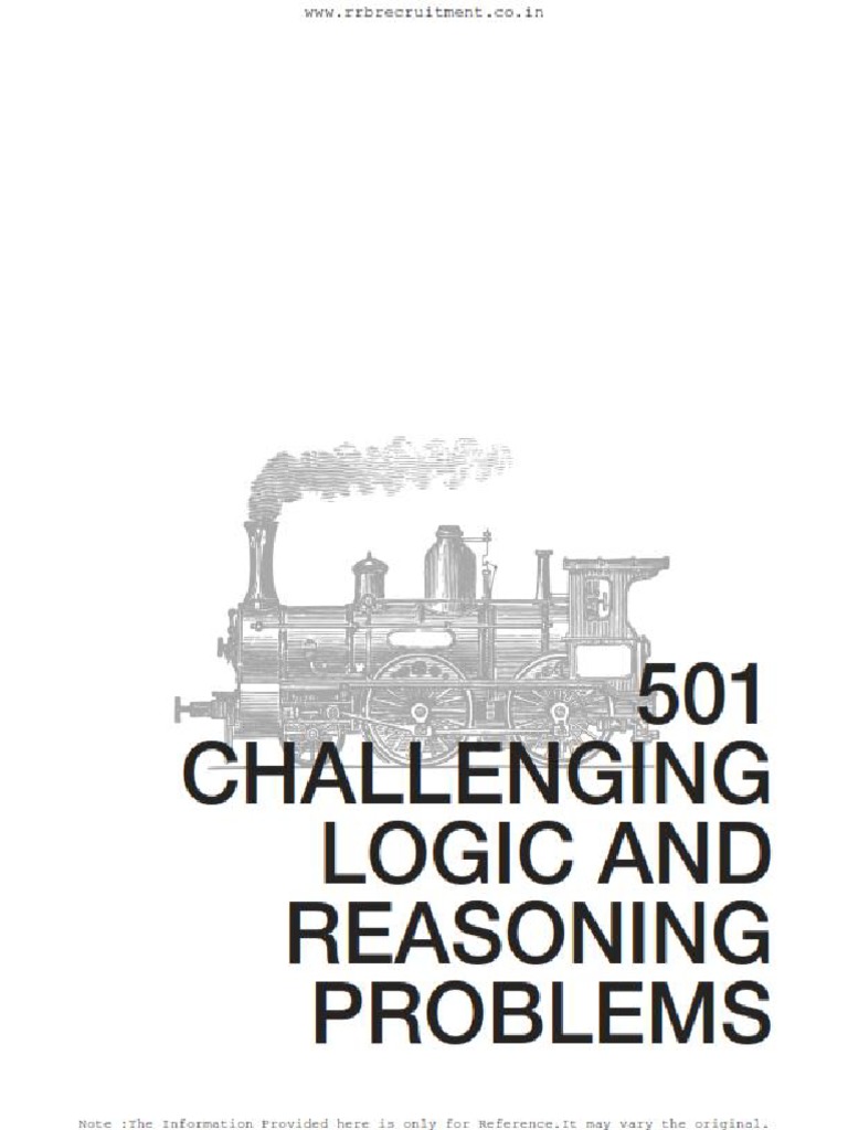 692 501 Challenging Logical Reasoning Questions | PDF