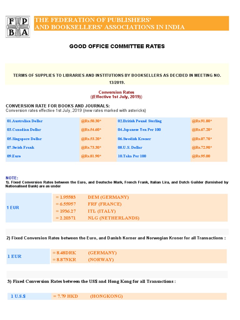 GOC - Rates - July 2019 - Complete | PDF | Invoice | Receipt