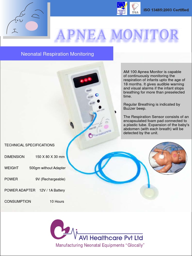 Neonatal Apnea Monitor Specs | PDF