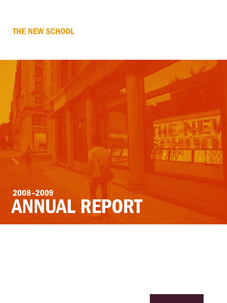The New School / Annual Report 2008-2009 | PDF | University | Provost ...