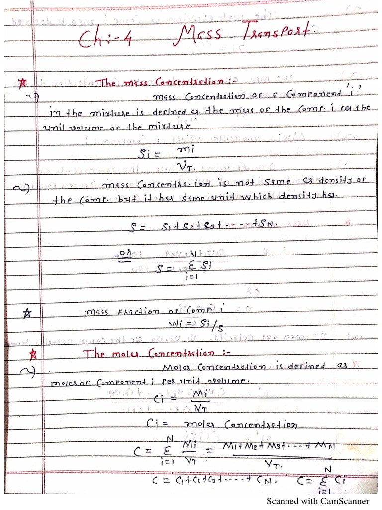 Mass transport-TP | PDF