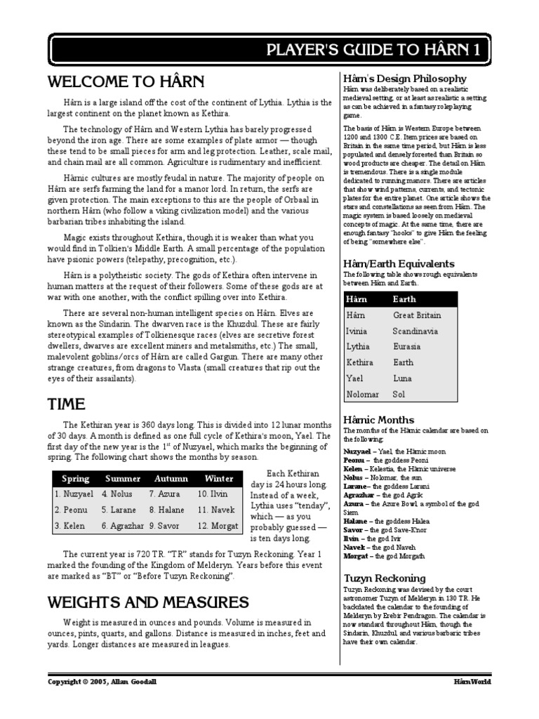 Harn Players Guide PDF | PDF | Serfdom | Clergy