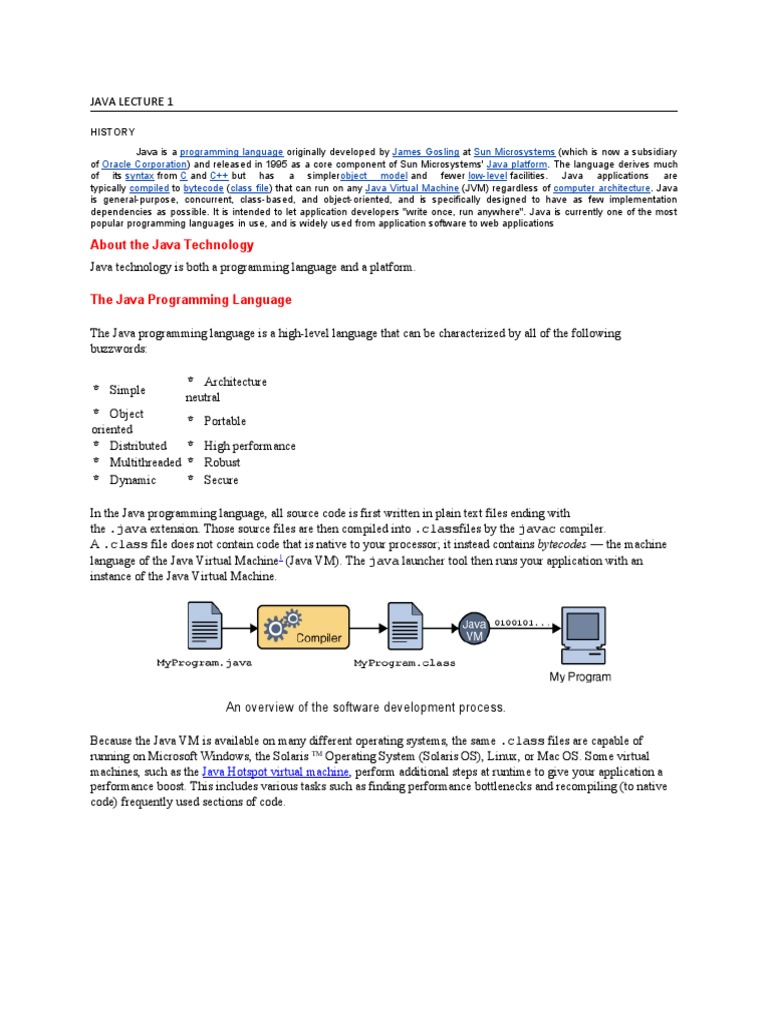 About The Java Technology | PDF | Java (Programming Language ...