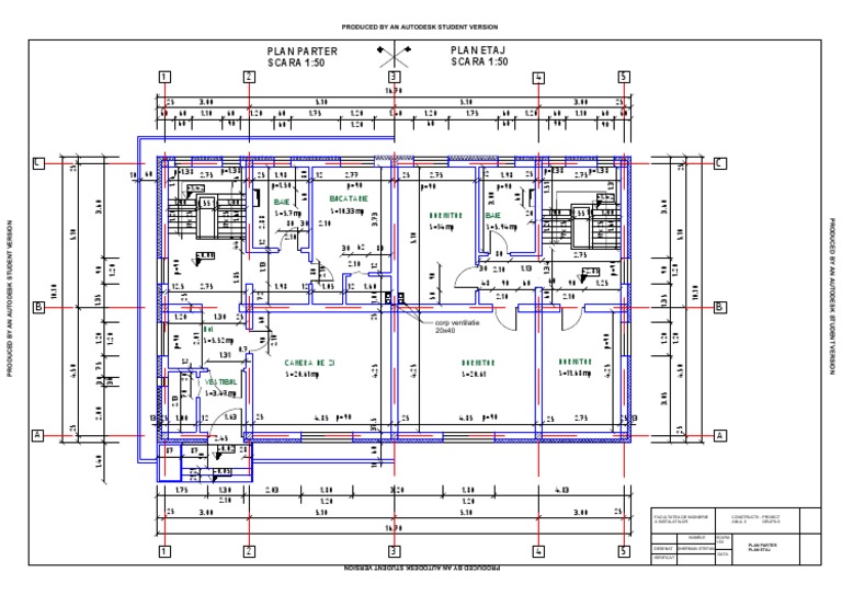 Plan Parter+etaj | PDF
