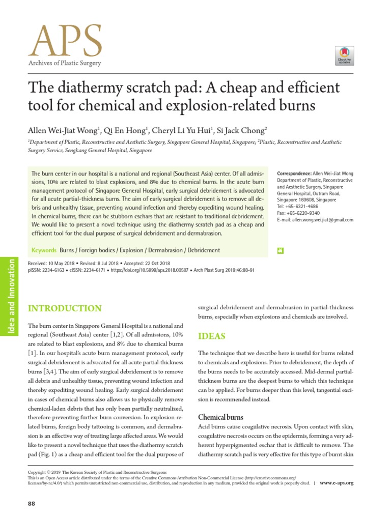 Diathermy Scratch Pad From Valley Lab-Covidien | PDF | Surgery | Burn