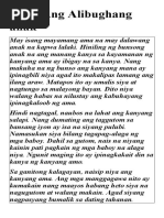 Parabula NG Alibughang Anak Buod at Aral | PDF