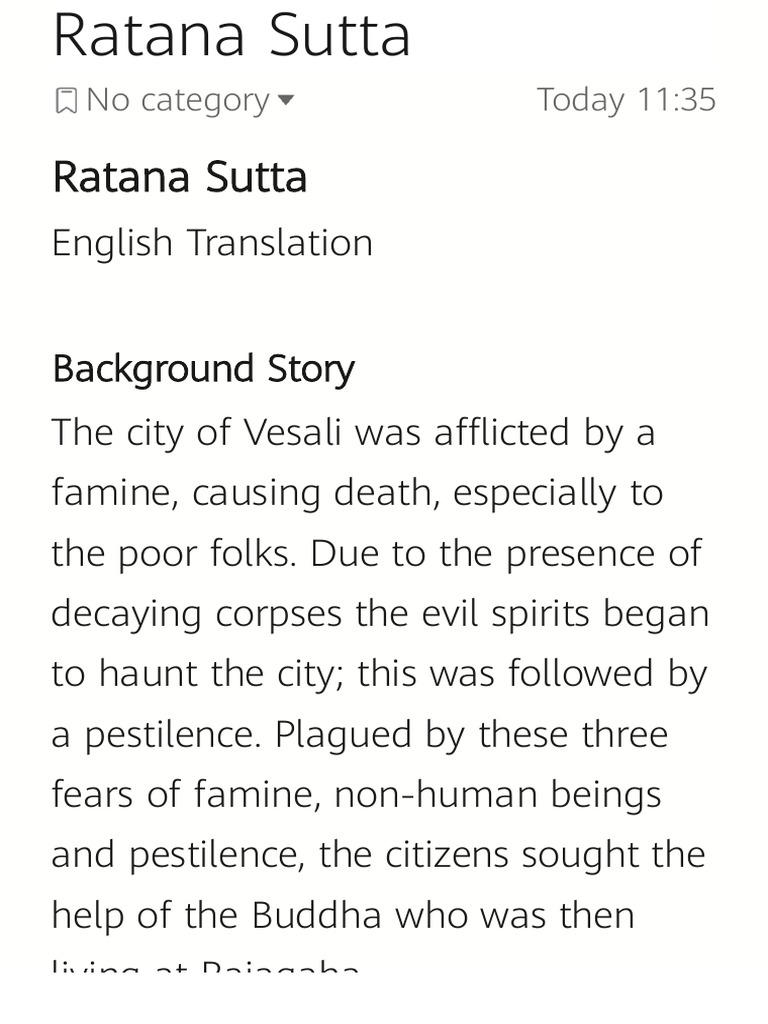 Ratana Sutta - PDF | PDF | Gautama Buddha | Religious Faiths