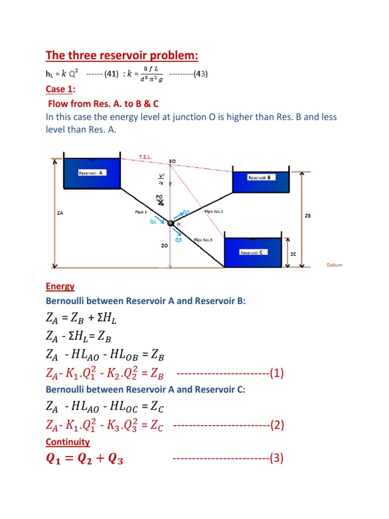 10 - Three Reservoir Problem | PDF