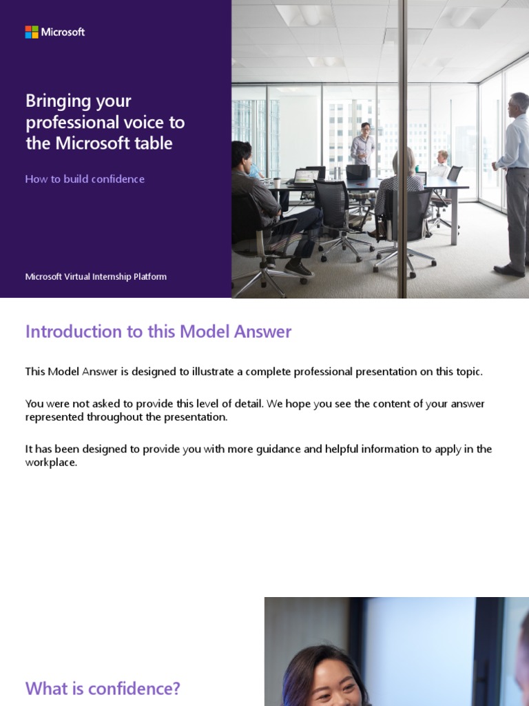 Microsoft Module 4 Task 1 - Model Answer PDF | PDF | Behavior Modification | Social Psychology