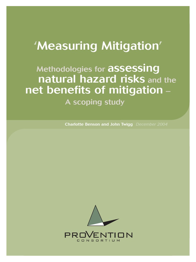 Measuring Mitigation reportPROVENTION PDF | PDF | Risk Management ...