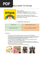 WELCOME TO 51talk!: Teacher Name | PDF | Computing | Communication
