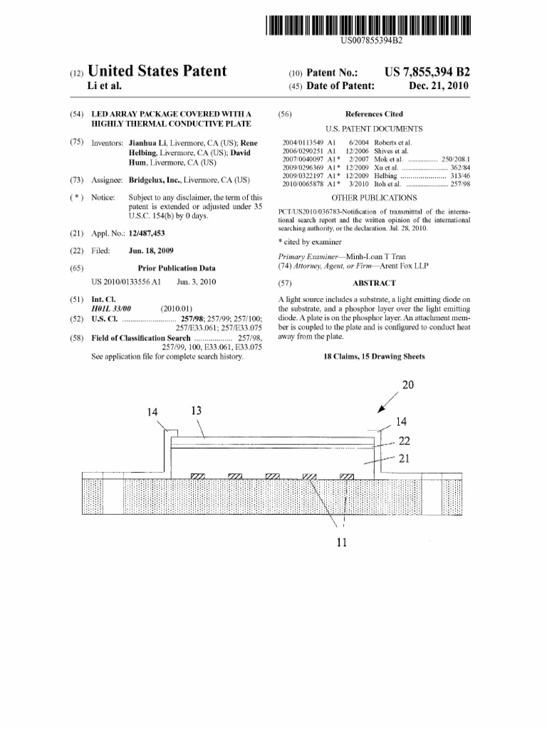 LED Array Package with Highly Thermal Conductive Plate | PDF | Light ...