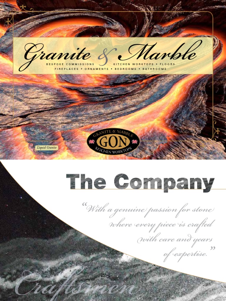 Gon Granite Brochure PDF | PDF | Rock (Geology) | Countertop